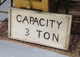 FOUND in ITHACA » Capacity 3 Ton Sign